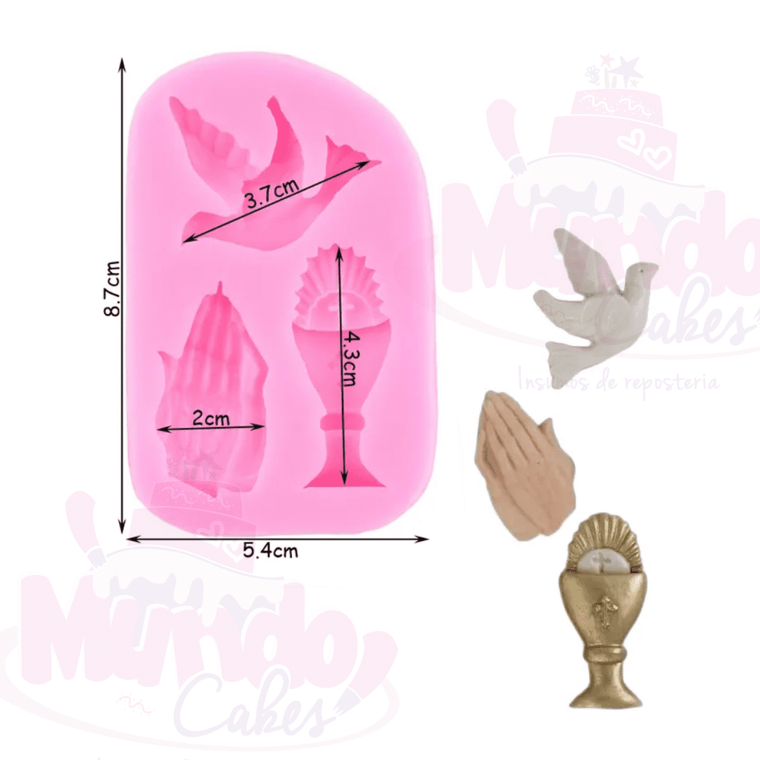 Molde silicona primera comunión - Mundo Cakes