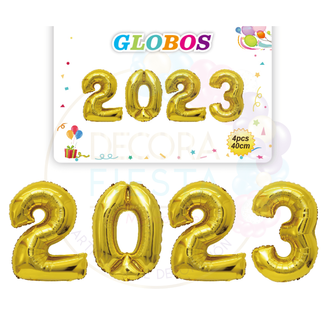 Set globos 2023 - Mundo Cakes